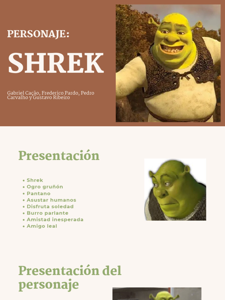 Personaje Shrek | PDF