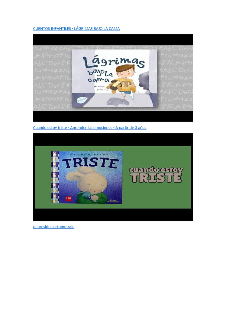 Llorar y Triste Cuentos | PDF