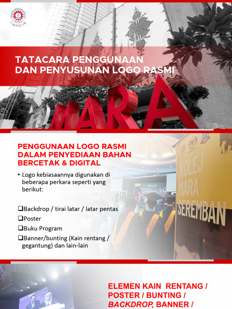 Tata Cara Penyediaan Logo Rasmi Mara 2023.PDF#Search Logo | PDF