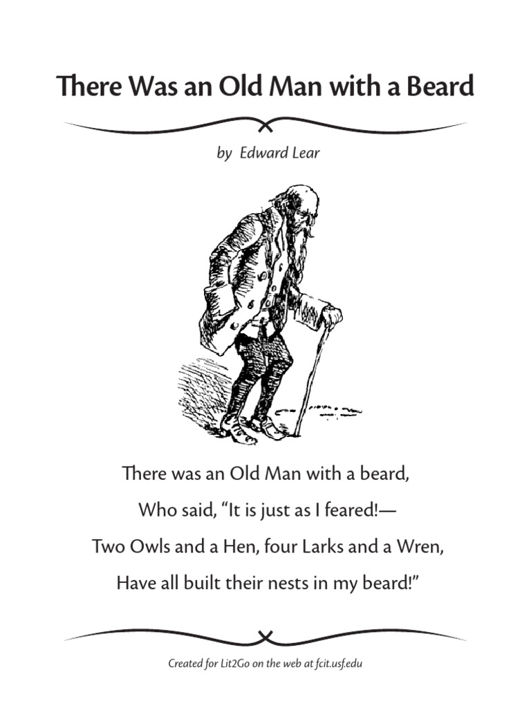 Limerick: An Old Man with a Beard | PDF