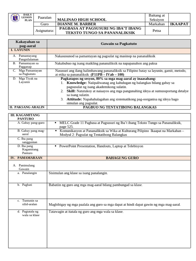 GRADE-11-Pagbasa-at-Pagsusuri-ng-Ibat-ibang-Teksto-Tungo-sa ...