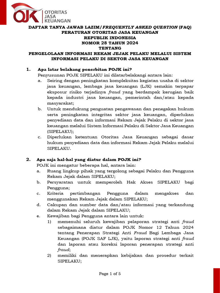 Panduan SIPELAKU untuk LJK | PDF