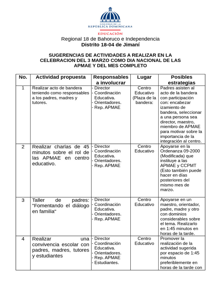Programa Mes De La Apmae Pdf