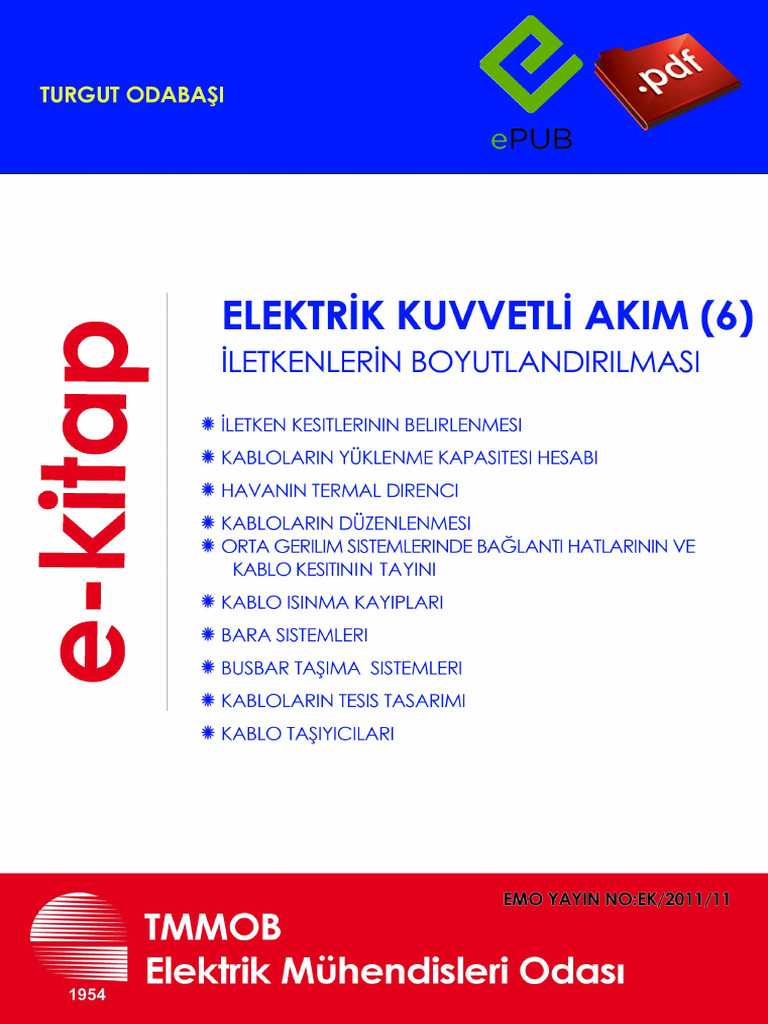 ELEKTRİK KUVVETLİ AKIM (6) İletkenlerin Boyutlandırılması | PDF