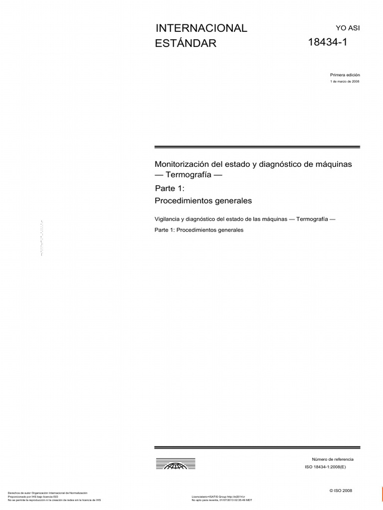 Iso 18434-1 | PDF | Infrarrojo | Temperatura