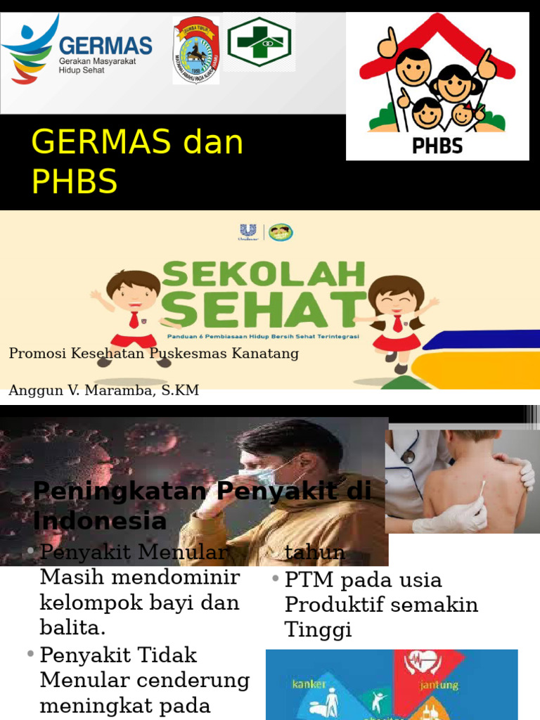 GERMAS dan PHBS untuk Kesehatan Sekolah | PDF