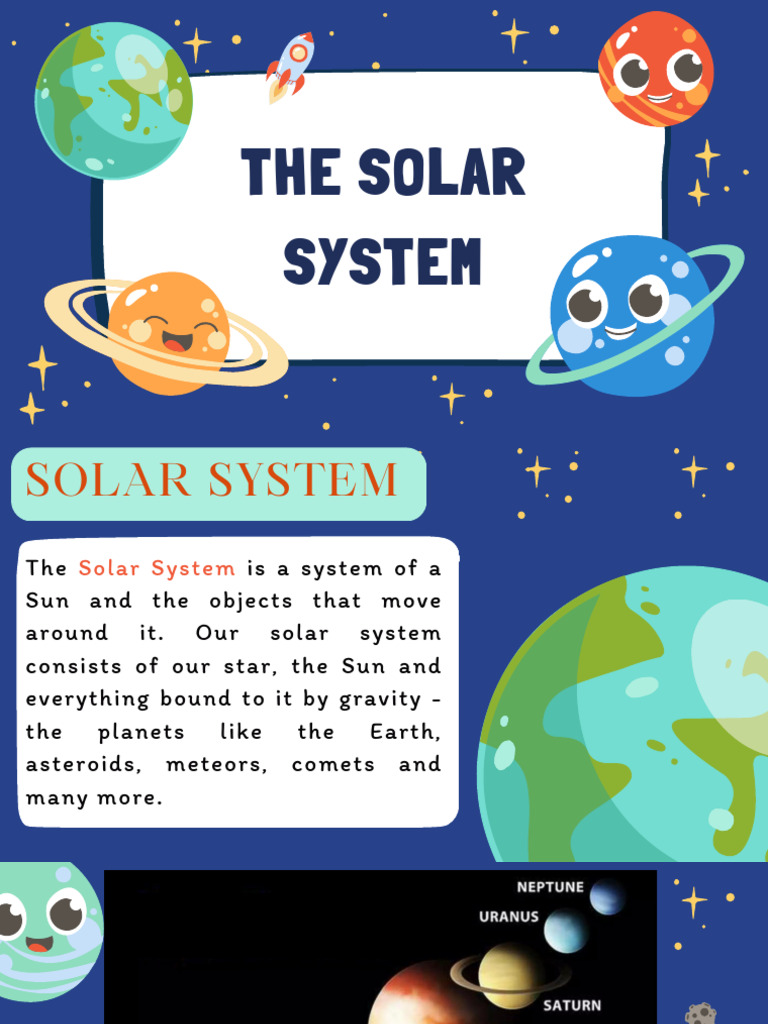 Blue Illustrative Playful The Solar System Presentation | PDF