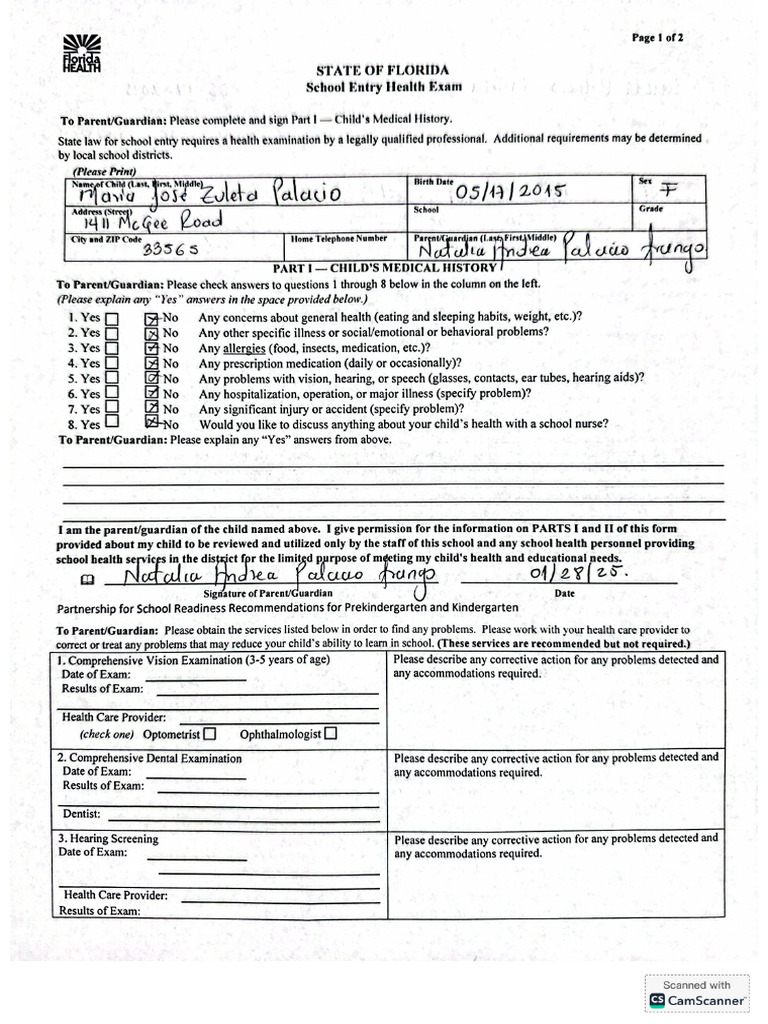 Health Exam | PDF