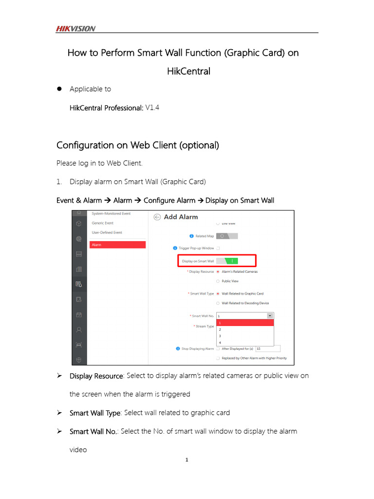 How To Perform Smart Wall Function (Graphic Card) | PDF
