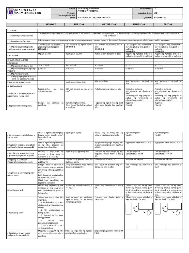DLL_EPP 4_Q3_W3 | PDF