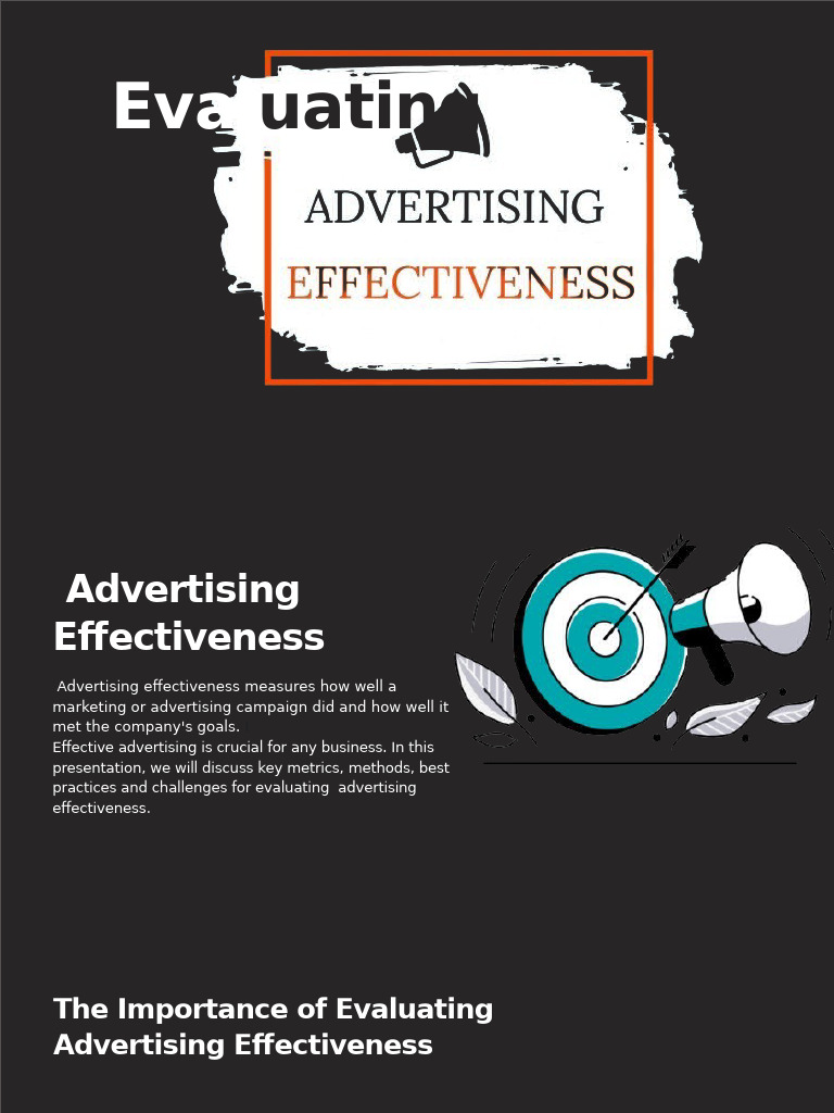 Evaluating Advertising Effectiveness | PDF | Advertising | Performance Indicator