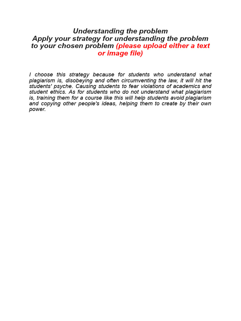 Peer-graded Assignment Describing Your Problem-Solving Processes | PDF