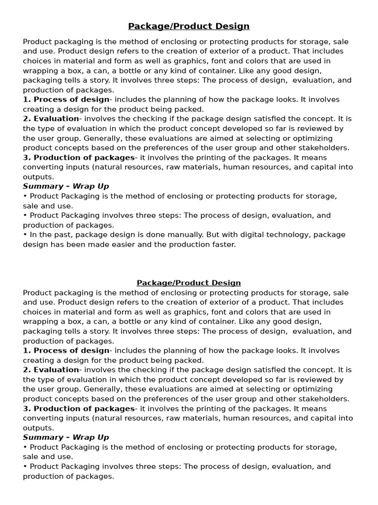 Packaging - Grade 6 Arts - Docx | PDF | Design | Computer Programming