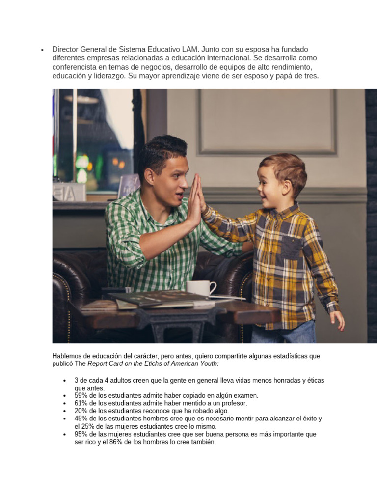 EDUCACION DEL CARACTER | PDF | Amor | Virtud