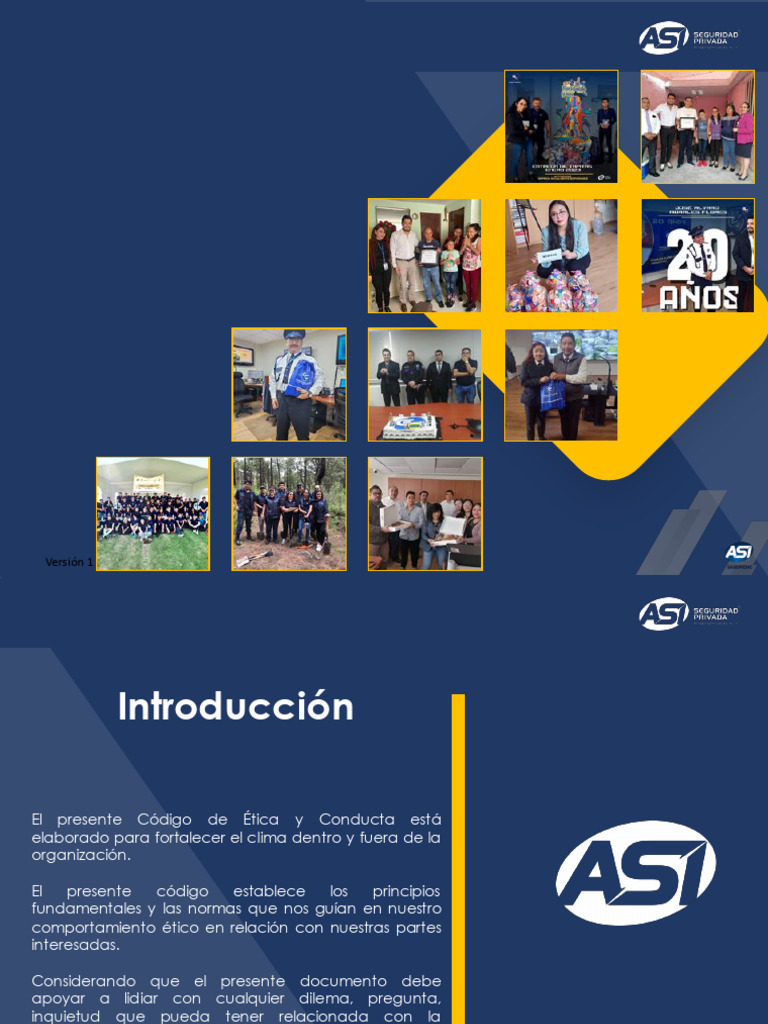 Código de Ética y Conducta ASI Seguridad | PDF | Corrupción política ...