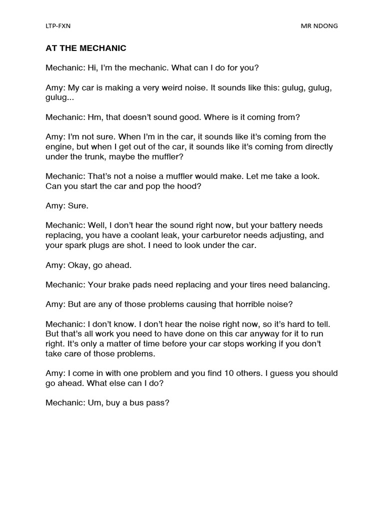 At The Mechanic | PDF