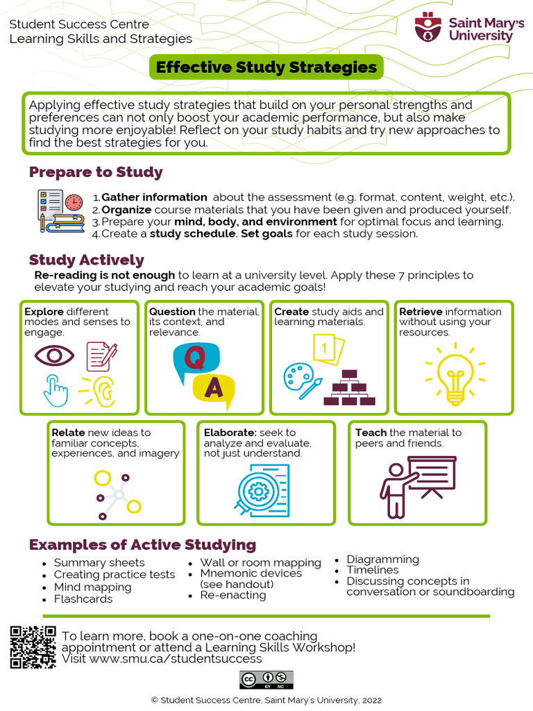 Handout Study Strategies | PDF