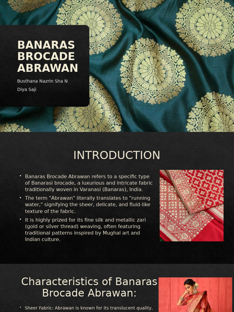 Banaras Brocade Abrawan | PDF