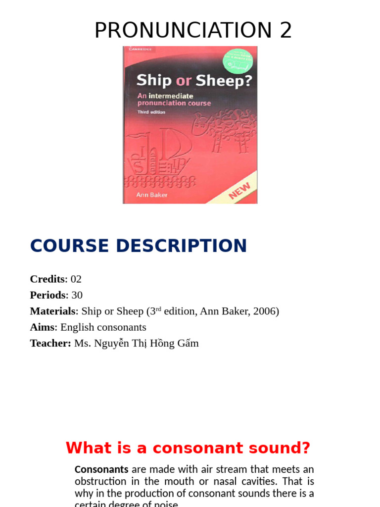 English Consonant Sounds Course Guide | PDF | Linguistics | Phonetics