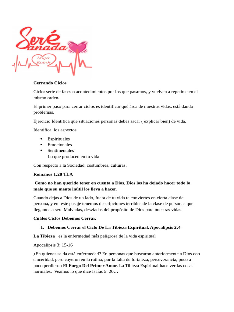 Sere Sanada Cerrando Ciclos | PDF