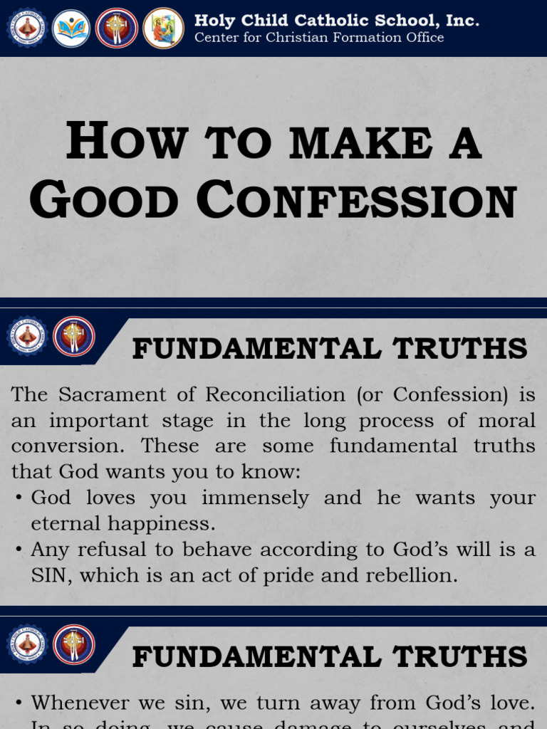 Guide to Making a Good Confession | PDF | Confession (Religion) | Penance