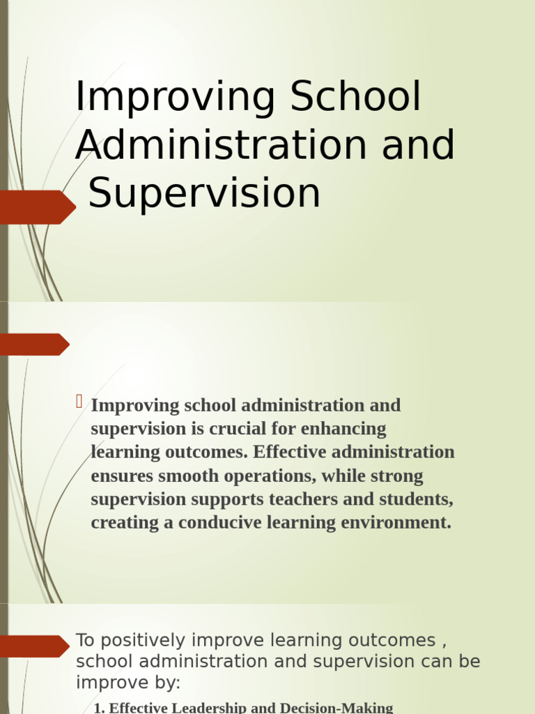 Enhancing School Administration Strategies | PDF | Mentorship ...