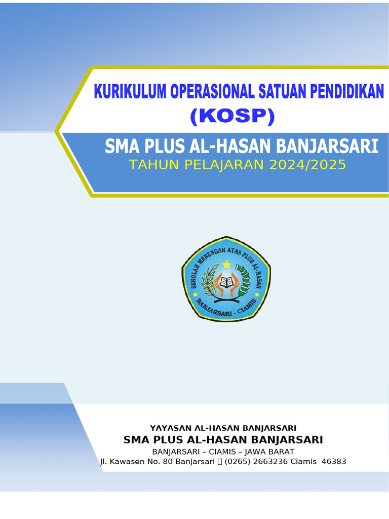 KOSP 2024-2025 | PDF