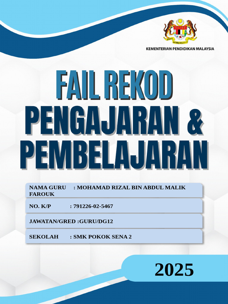 FAIL REKOD MENGAJAR SESI AKADEMIK 2025 | PDF