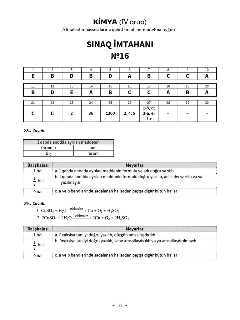 Kimya_Qrup_4_AZ_sinaq_16 (1) | PDF