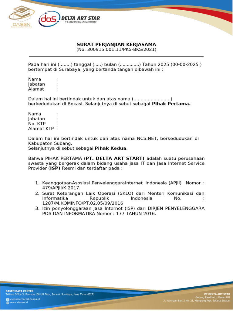 pdfcoffee.com_surat-perjanjian-kerjasama-subnet01-subang-pdf-free | PDF