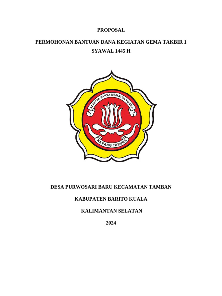 Proposal Gema Takbir (PT Tiga Daun) | PDF