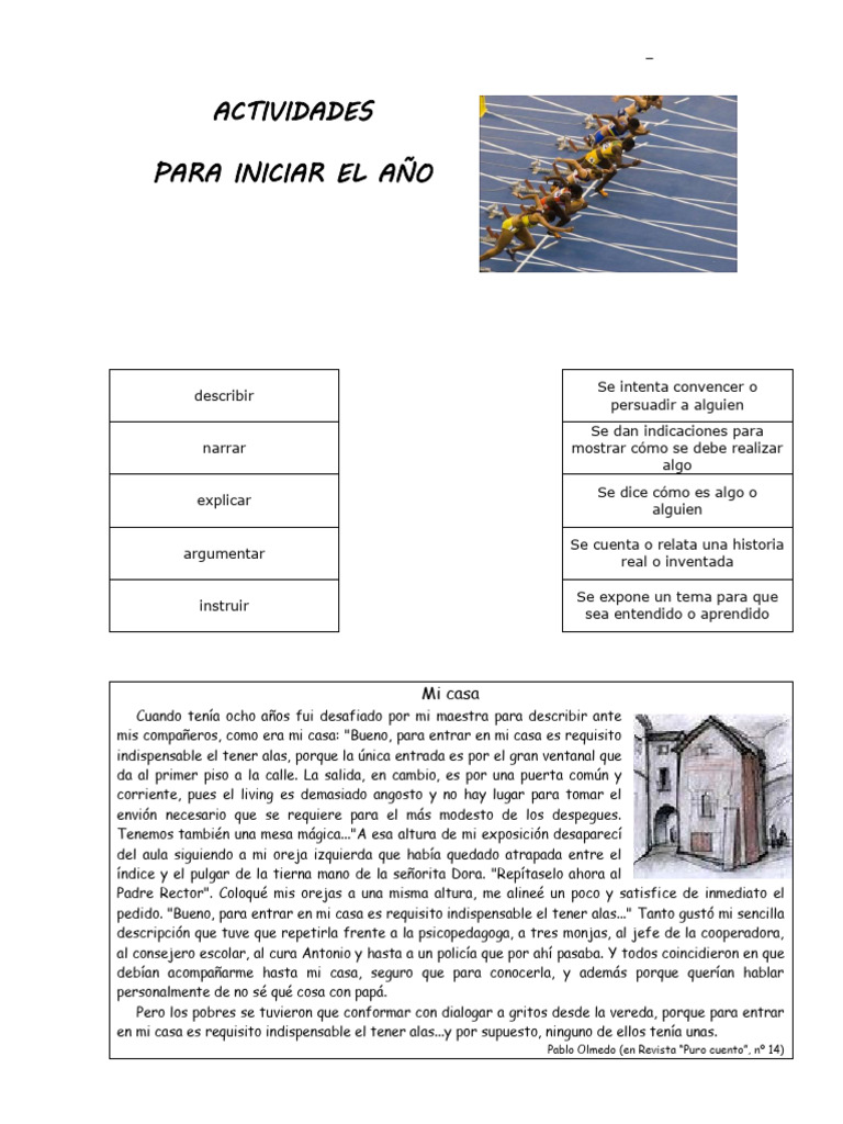 Actividades para Iniciar El Año | PDF