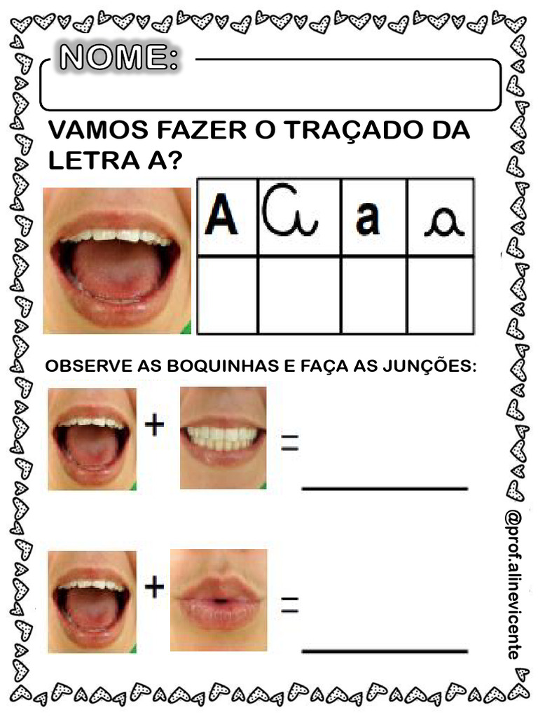 ATIVIDADES BOQUINHAS Vogais | PDF