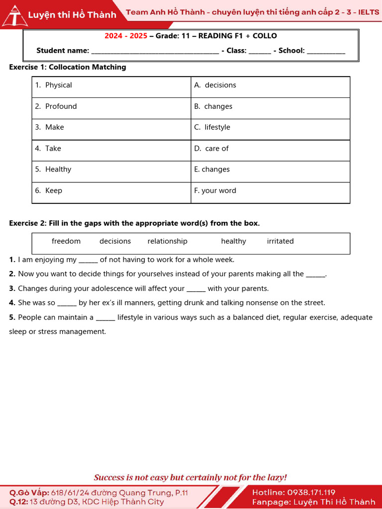 (G11 - U1) Reading 1F - Collo - B N D y - A1 | PDF | Adolescence ...