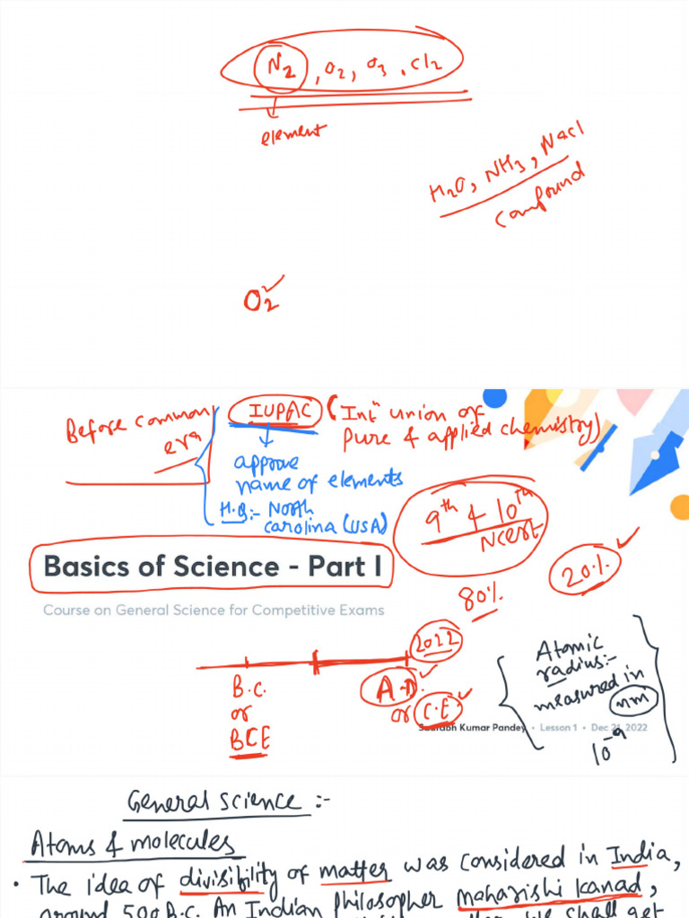 Basics of Science Part I With Anno | PDF