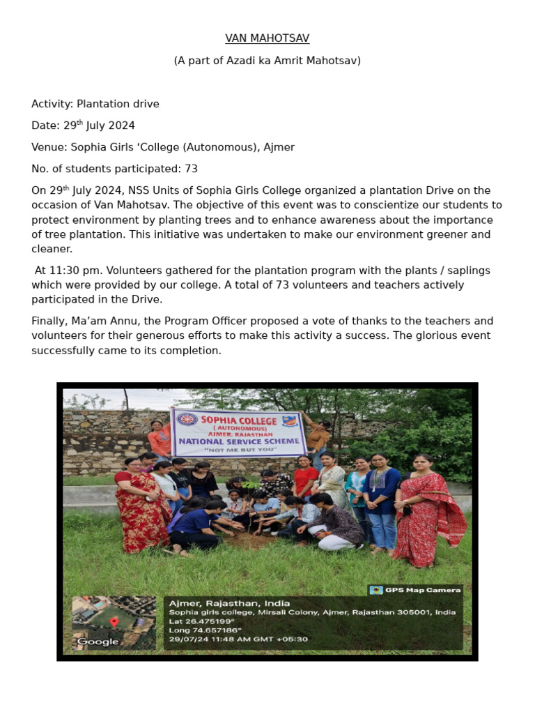 Plantation Report | PDF