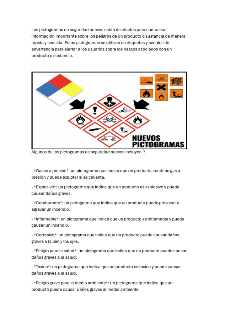 Pictogramas de Seguridad | PDF | Toxicidad