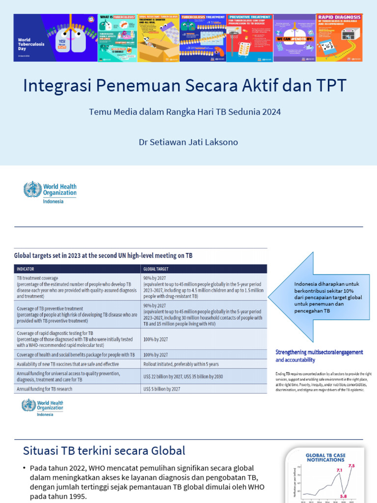 DR Setiawan - WHO Indonesia - Temu Media HTBS 2024 | PDF
