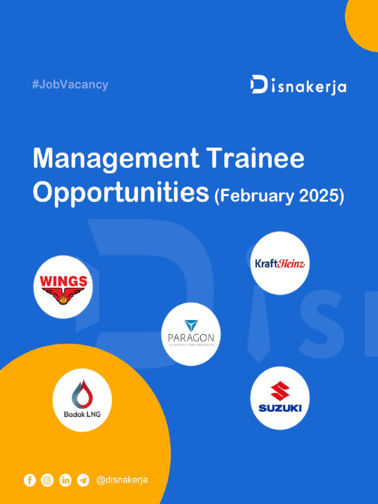 Lowongan Management Trainee Bulan Feb Maret 2025 Pdf