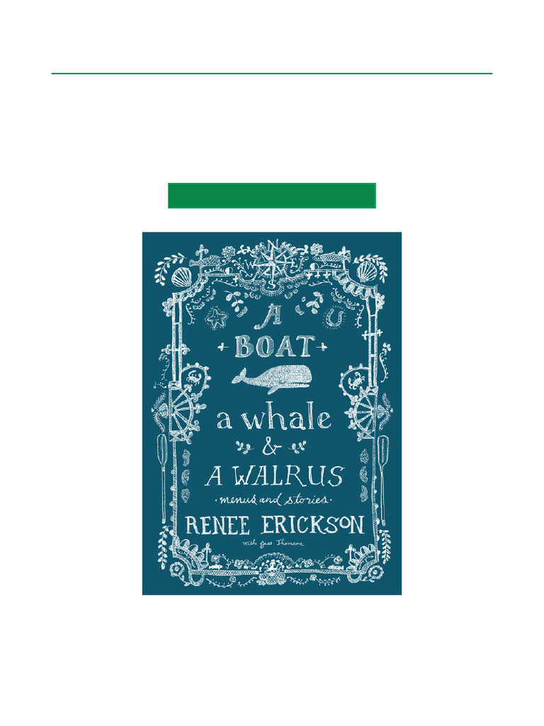 A Boat, a Whale & a Walrus Menu Guide | PDF