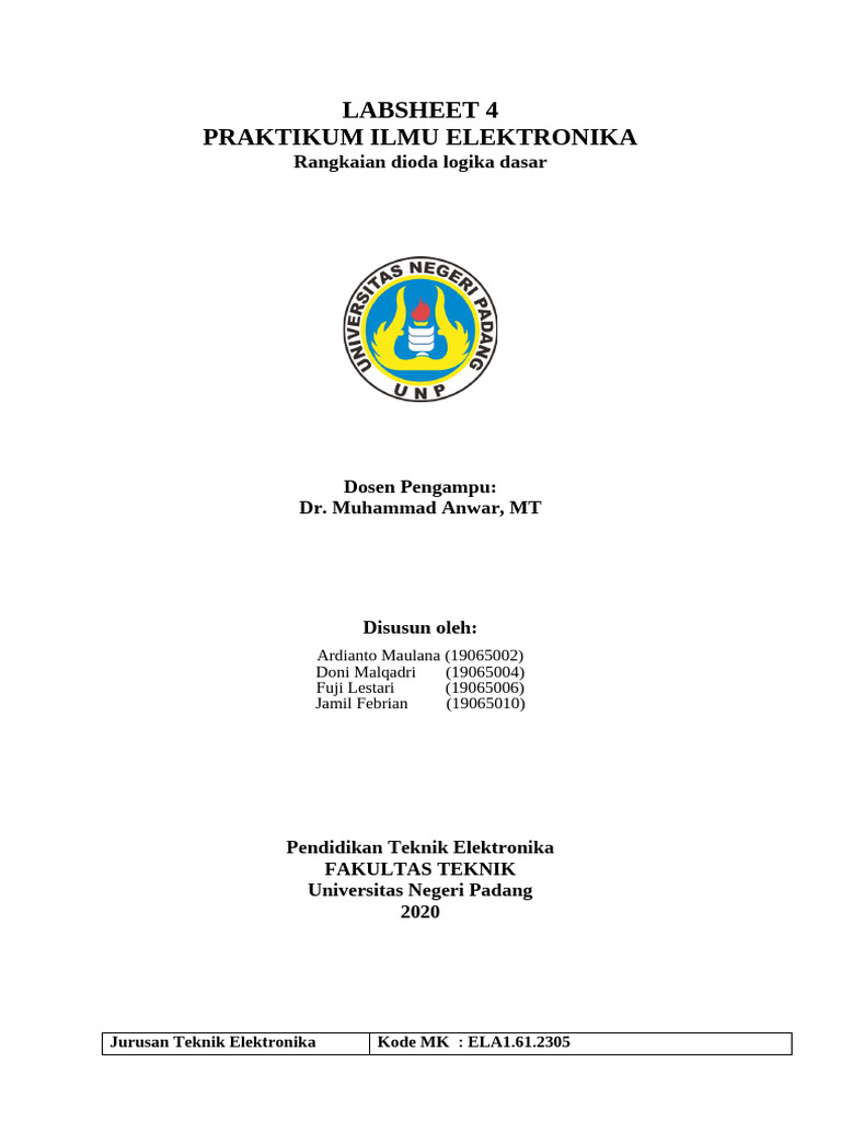 Rangkaian Dioda Logika Dasar | PDF