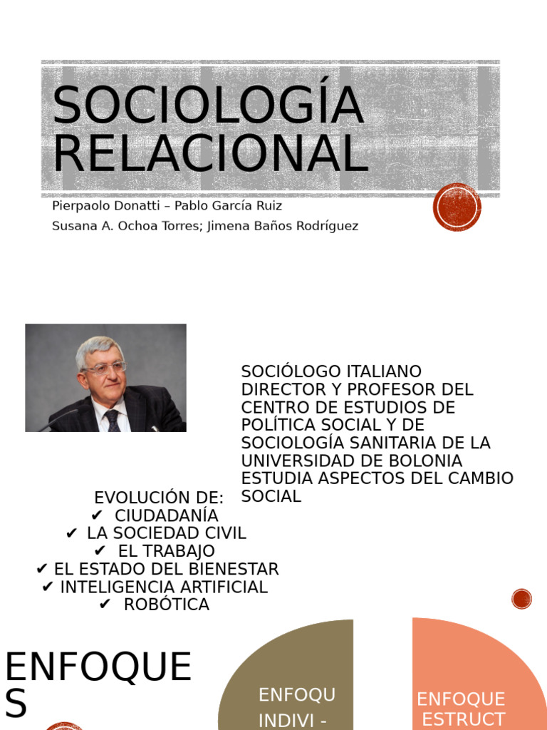 Sociología Relacional Donatti | PDF | Sociología | Sociedad