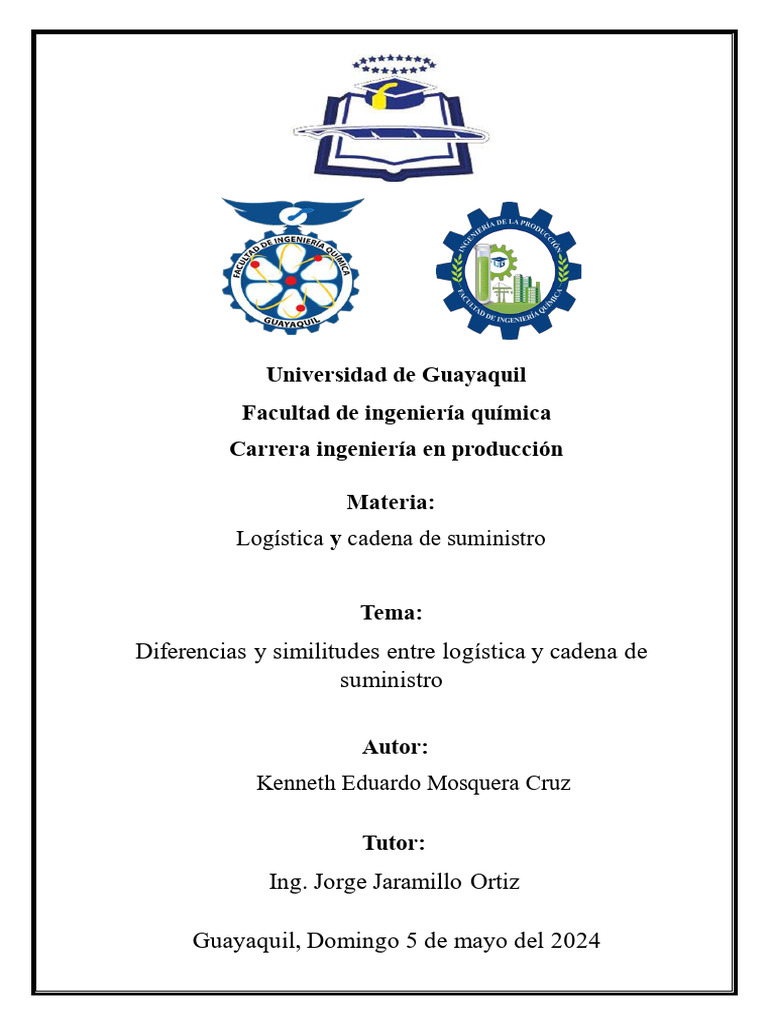 T1-Logística y Cadena de Suministro. | PDF | Logística | Cadena de suministro