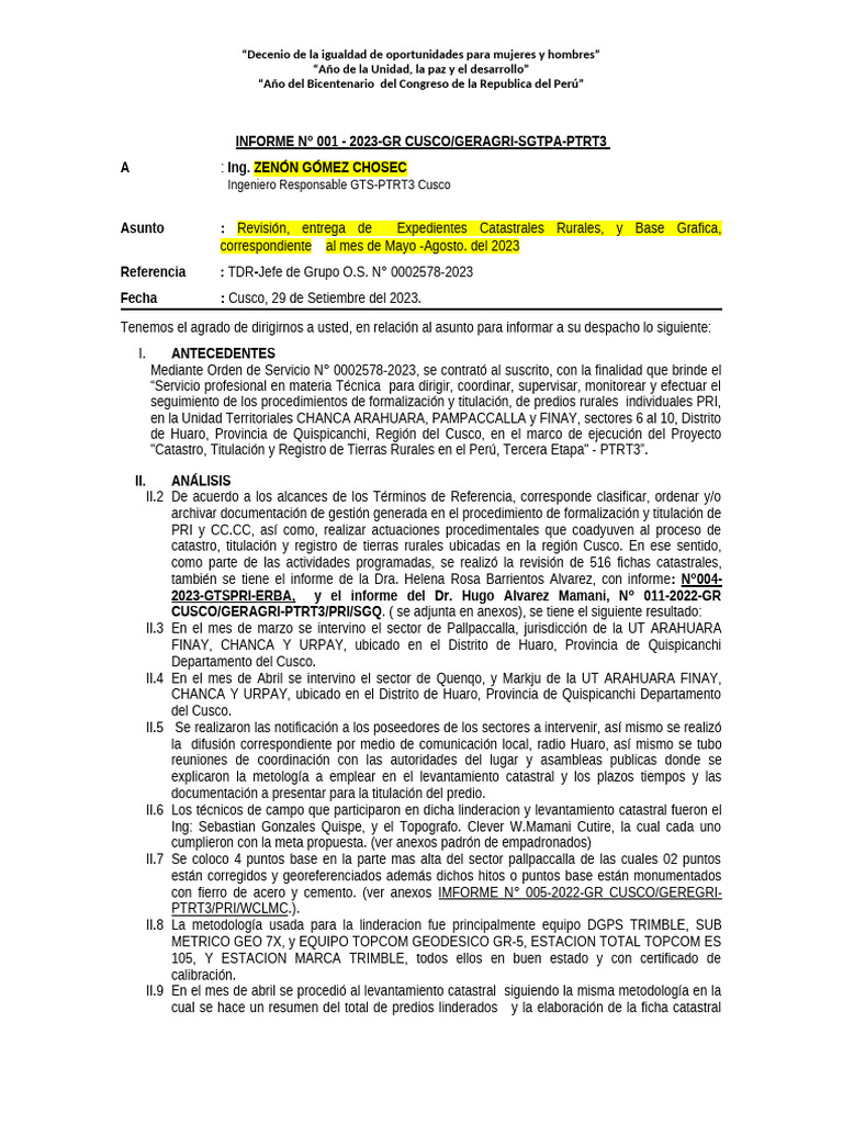 Entregable Ingrid | PDF | Perú | Datos geográficos e información