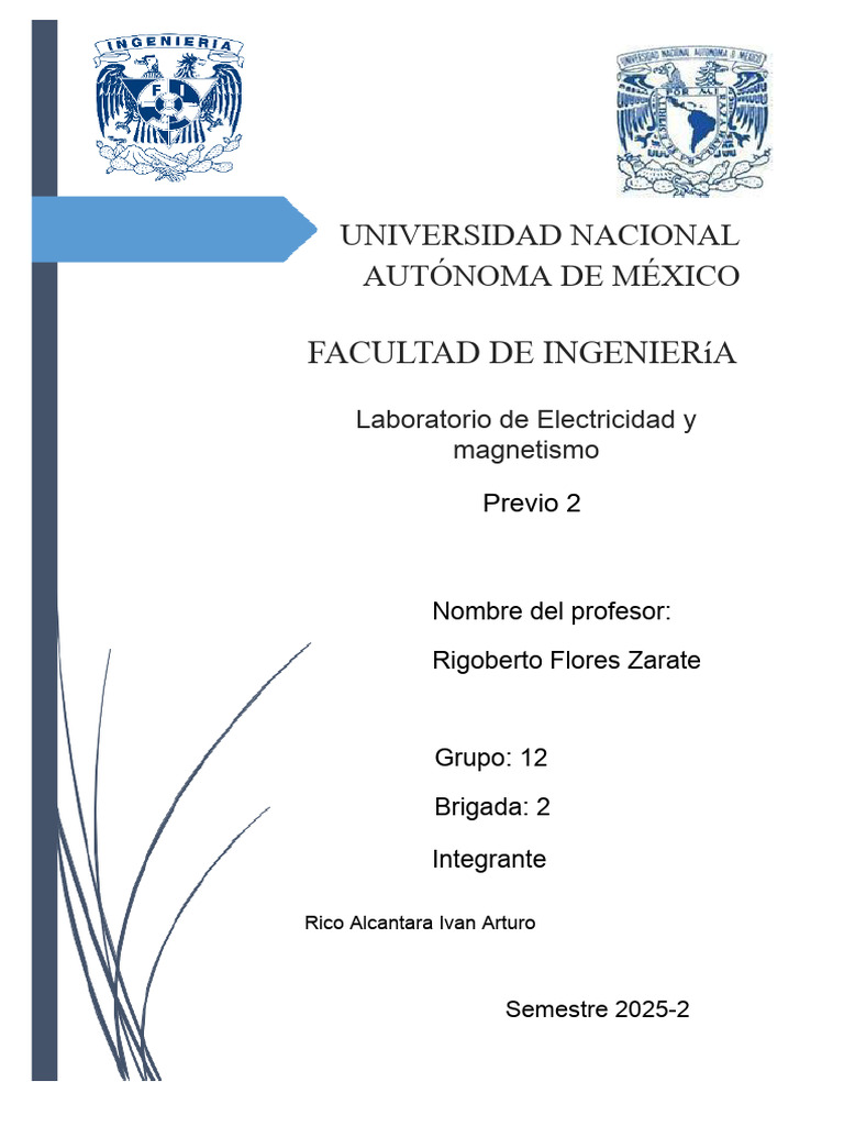 Previo 2 | PDF | Electricidad | Capacidad