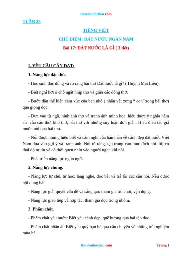 GA Tieng Viet 3 Ket Noi Tri Thuc Tuan 28 | PDF