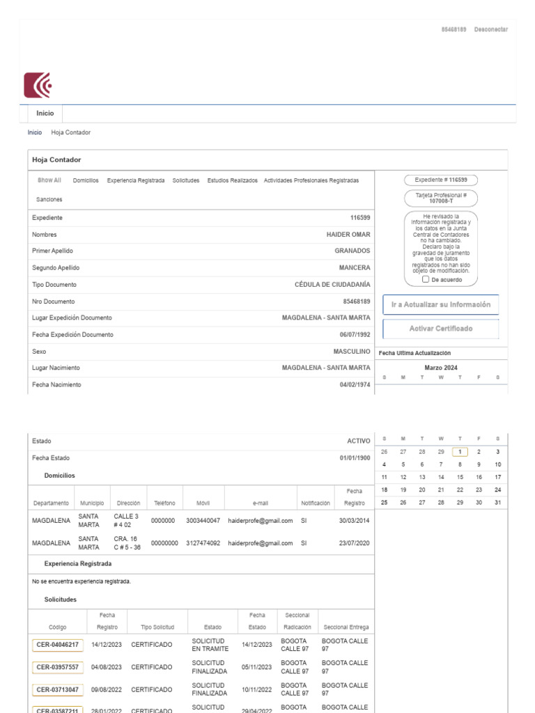 Actualizacion Contador Publico Haider | PDF
