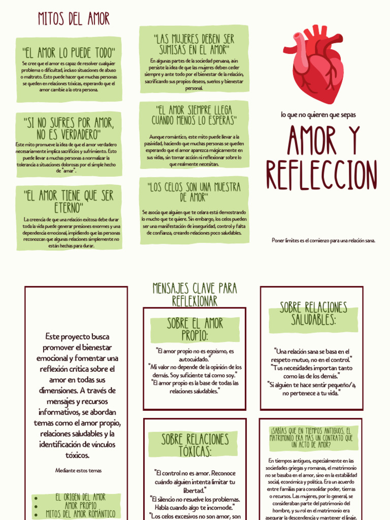 Triptico Amor Romantico | PDF | Amor | Autoestima