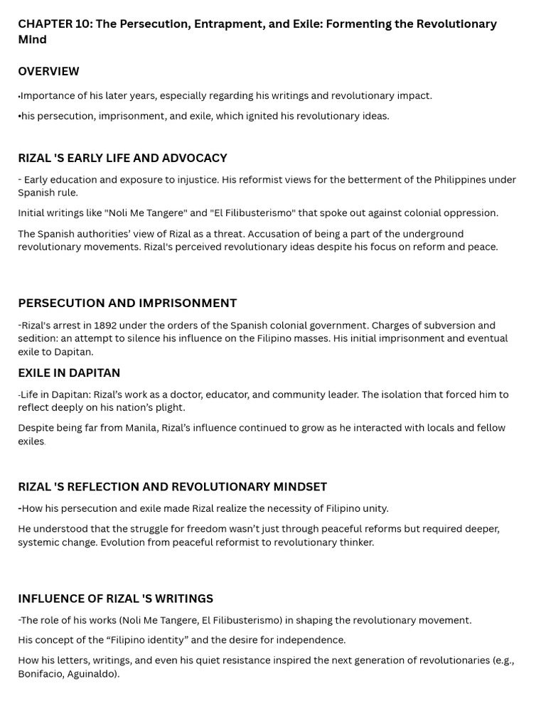 Rizal: From Reformist to Revolutionary | PDF | Philippines