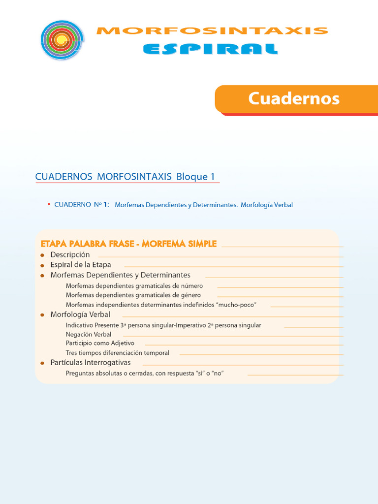 Morfosintaxis Indice | PDF
